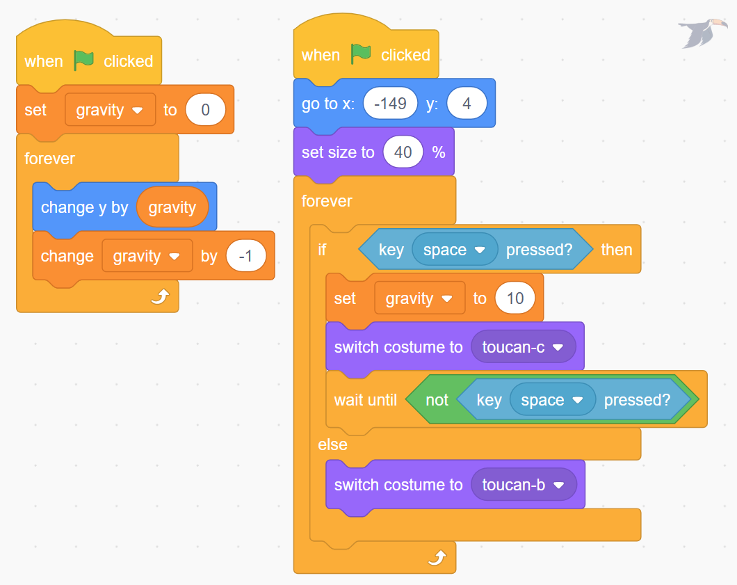 Level 1 Scratch - Make a Flappy Bird Game - Sprattronics